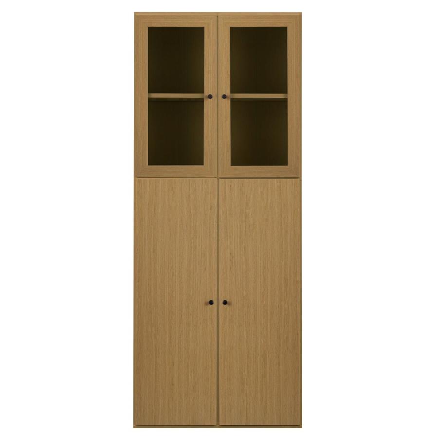 ニトリ マルチ本棚＋ガラス扉＋ウッド扉セット(リブリー1870+2SG2枚+3SW2枚 LBR) : ニトリ Yahoo!店 - 通販 - Yahoo!ショッピング