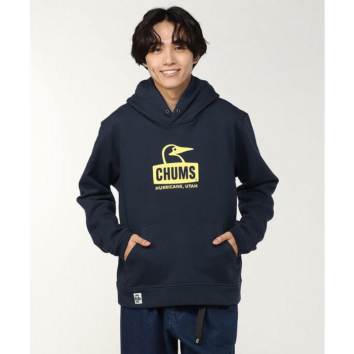 チャムス CHUMS ブービーフェイス プルオーバー パーカー スウェット 裏起毛 メンズ レディース ネイビー CH00-1419 M L XL アウトドア キャンプ 街着 24秋冬 ...