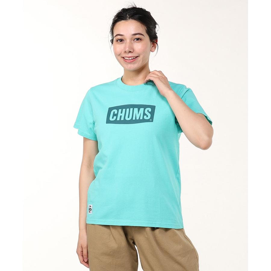 CHUMS チャムス レディース Tシャツ チャムスロゴTシャツ Logo TEE ミント WM WL CH11-2277 チャムス正規品 キャンプ アウトドア 2025春夏 : ニワスポーツ ...