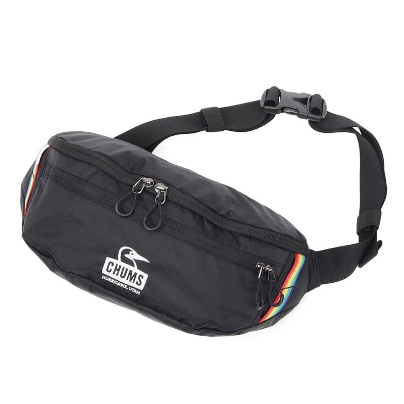 CHUMS チャムス ウエストポーチ ボディバッグ スプリングデールウエストパック ブラック/ レインボー CH60-3751 キャンプ アウトドア 旅行 人気 送料無料 : ニワスポーツ ...