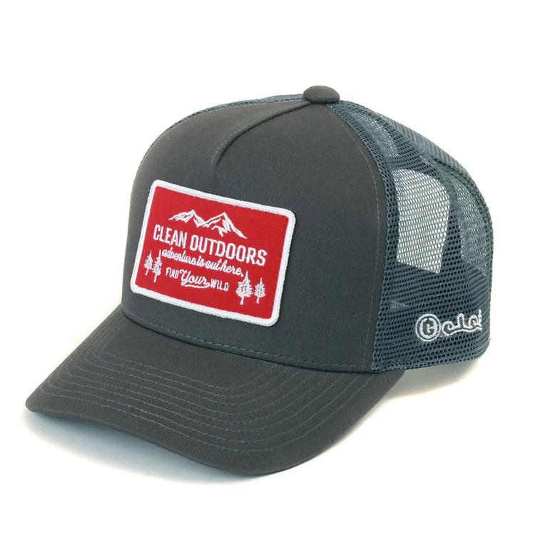 Clef クレ キャップ 帽子 メッシュ LUMBERJACK MESH CAP グレー RB3662 キャンプ アウトドア 登山 MTB サーフィン 釣り ラフティング カヤック SUP ...