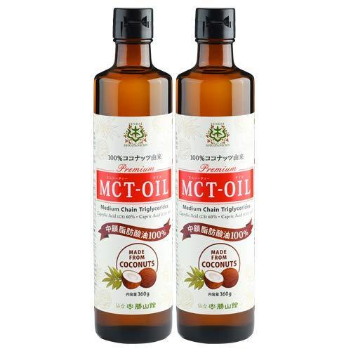 仙台勝山館 MCTオイル 360g 2本セット ココナッツ由来100% C8 C10 中鎖脂肪酸 ケトジェニック 糖質制限 ココナッツオイル mct : NK 厳選品ストア - 通販 ...