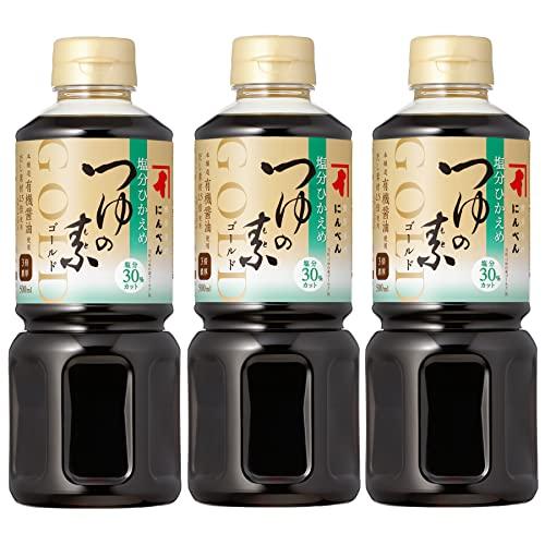 にんべん 塩分ひかえめつゆの素ゴールド 500ml×3本 : NN-Style - 通販 - Yahoo!ショッピング