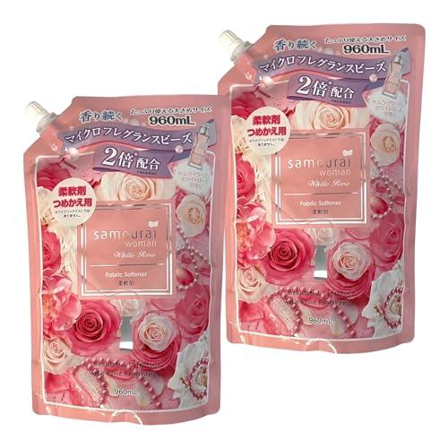 【まとめ買い】 サムライウーマン 柔軟剤 ホワイトローズの香り 大容量 詰め替え 960ml 2個セット : NN-Style - 通販 - Yahoo!ショッピング