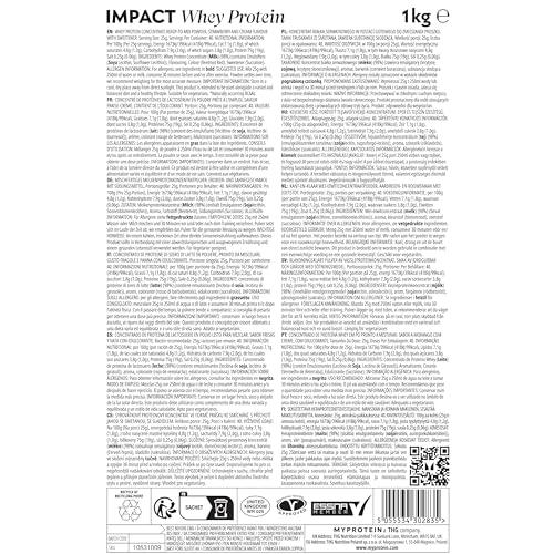 Myprotein マイプロテイン ホエイ・Impact ホエイプロテイン 1kg ストロベリークリーム, 1Kg : NN-Style - 通販 - Yahoo!ショッピング