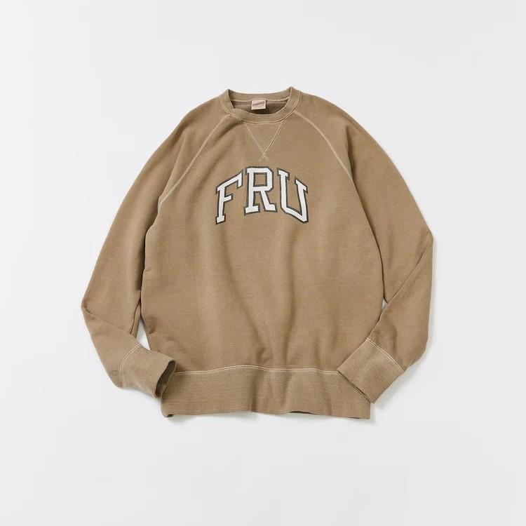 free rage 【FREE RAGE】”FRU” ヴィンテージスウェット 224AC778A フリーレイジ アメカジ カレッジロゴプリント 日本製 MADE IN JAPAN : nagi ...