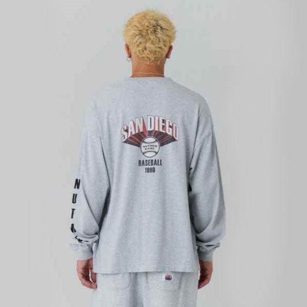 【SALE30％OFF★NUTMEG】SAN DIEGO BASE BALL SUPER BIG ロンT 2J7-64502 ナツメグ サンディエゴベースボールスーパービッグロングスリーブT ...