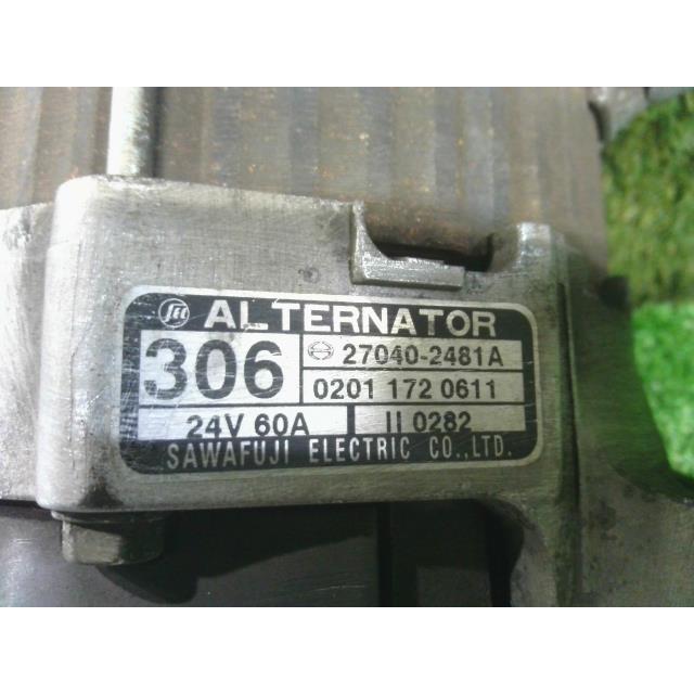 レンジャー ADG-FC7JSWA オルタネーター J07ET 0201-172-0611 27040-2481 送料無料 代引き可 中古 : シマ商会 - 通販 - Yahoo!ショッピング