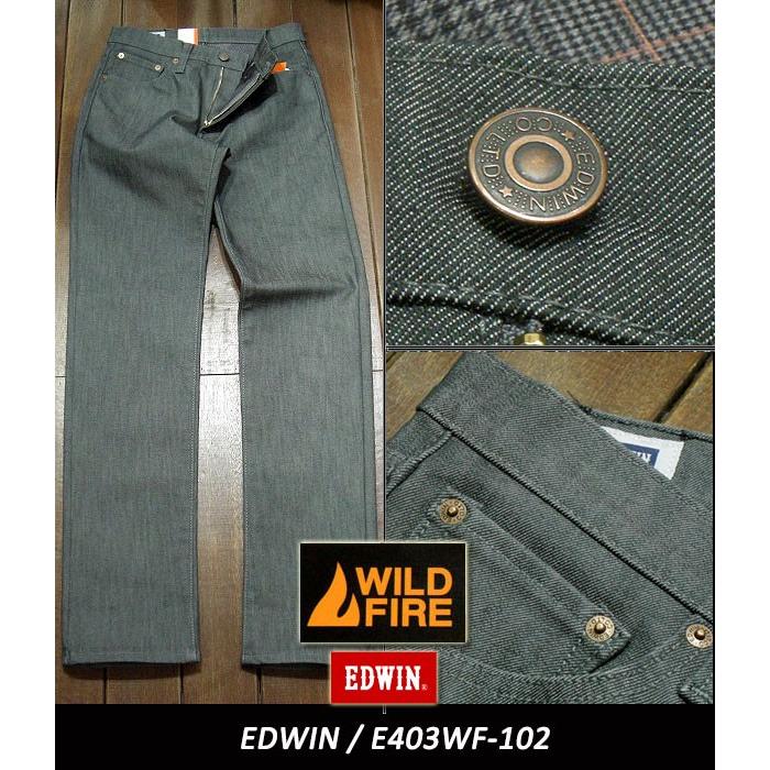 EDWIN EDWIN/エドウィン 403 インターナショナルベーシック WILD FIRE ストレッチ ワイルドファイア チャコールグレー ストレート E403WF-102 【20%OFF ...