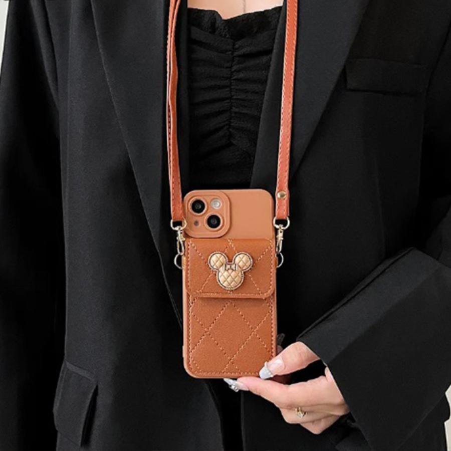 iPhoneケース ショルダー タイプ iphone14シリーズ ケース かわいい 財布付 iphone se 手帳型 カード収納 肩掛け ...