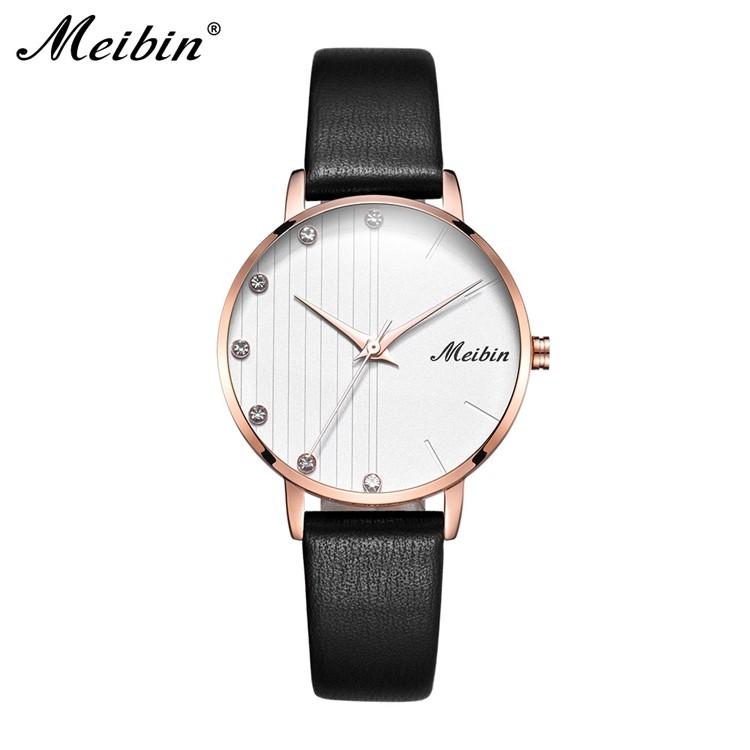 腕時計 レディースウォッチ シンプル Meibin 5色から選べる クオーツ カラフル ポップ スワロフスキー : Noah’s Ark 1号 ...