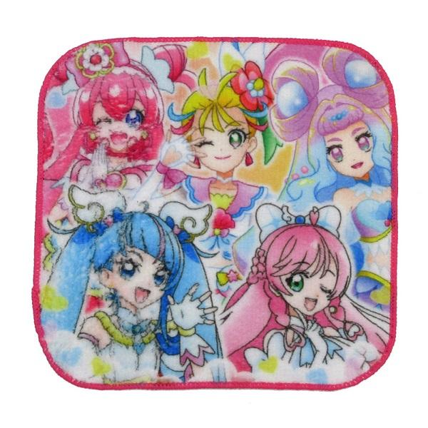 【ネコポス便発送可】25543 サロンジェ ミニタオル3枚セット プリキュア TV アニメ コットン 綿 16×16cm ウォッシュ ...