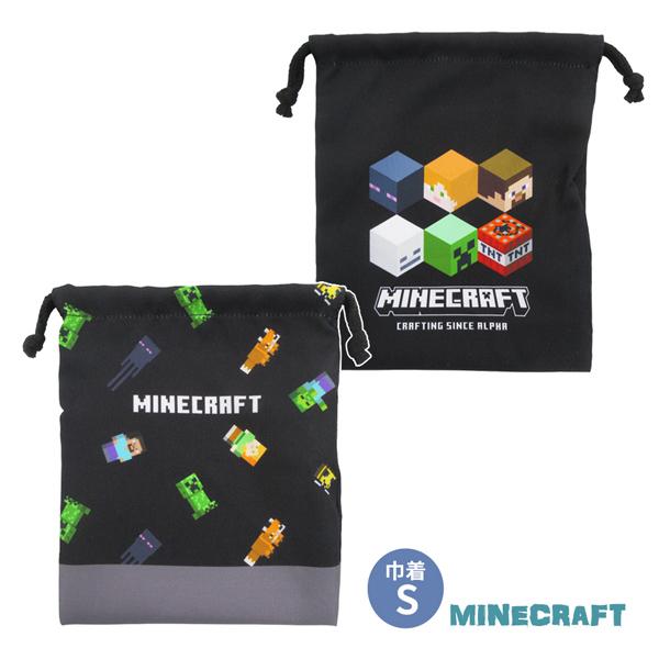任天堂 【ネコポス便発送可】F8455YB 巾着S マインクラフト MINECRAFT CRAFTING SINCE ALPHA 約W18× ...