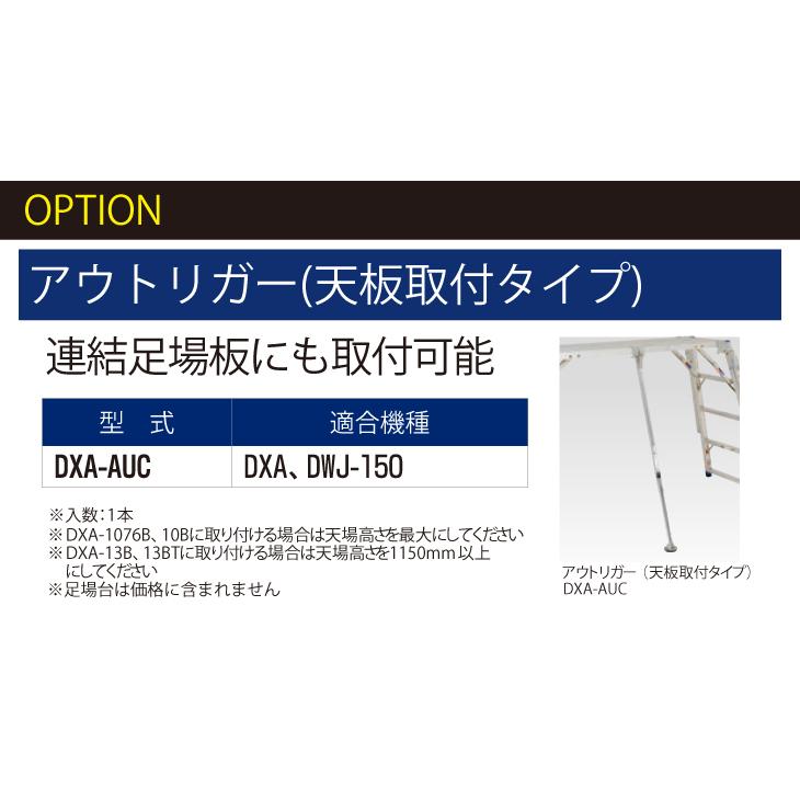 ピカ/Pica 足場台用アウトリガー 天板取付タイプ DXA-AUC 適合機種：DXA /DWJ-150 可搬式作業台 オプション :t51-dxa-auc:はしごと脚立のノボッテ - 通販 ...