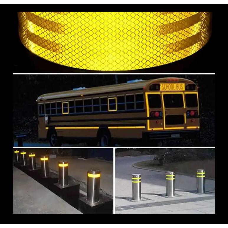 反射テープ 屋外 蛍光 テープ 45m 5cm幅 蛍光テープ リフレクター 防水 自転車 オートバイ バイク ランドセル 車 トラック 軽トラ 夜道 安全 NP-012 区分60Y ...