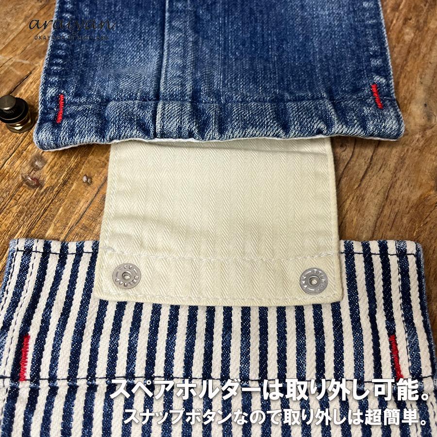 【araiyan】 アライヤン ペーパーホルダーカバー 【インディゴ/ヒッコリー】 トイレットペーパーカバー 日本製 岡山デニム ラボ コットン100% AL14002 区分N : 株式会社 ...