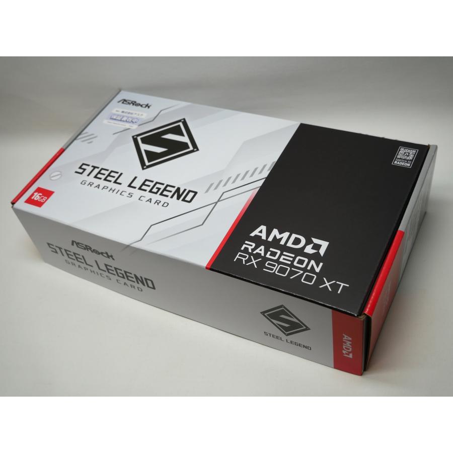 ASRock RX9070XT SL 16G AMD Radeon RX 9070 XT Steel Legend 16GB サポートステイ ...