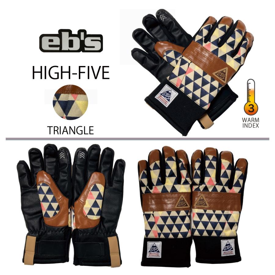 eb's スノーボード スキー 冬 グローブ セール 50%OFF ebs' HIGH FIVE TRIANGLE SKI SNOW ...