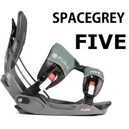 FLOW フロー FIVE FUSION SPACEGREY M 送料無料 2018 2019 スノーボード ビンディング BINDINGS ...