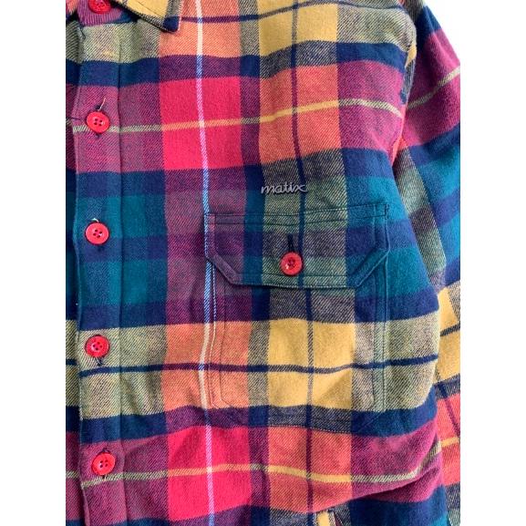 MATIX（マティックス） MATIX matix MJ FLANNEL スリムフィット 中ボア ジャケット アウター チェック スケーター ...