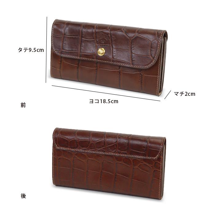 IL BISONTE イルビゾンテ 財布 クロコエンボスドハーフフラップ IL BISONTE イルビゾンテ 財布 クロコエンボスドハーフフラップ