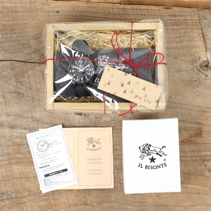 IL BISONTE イルビゾンテ ギフトセット アーミーウォッチ(ARMY WATCH)×ハンドタオル（ミニ） 商品番号 ...