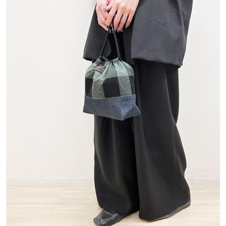 PENDLETON 【s20】【ペンドルトン/PENDLETON】Wool Denim Lunch Bag with String【キャンセル ...