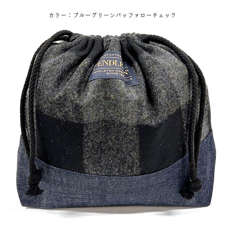 PENDLETON 【s20】【ペンドルトン/PENDLETON】Wool Denim Lunch Bag with String【キャンセル ...