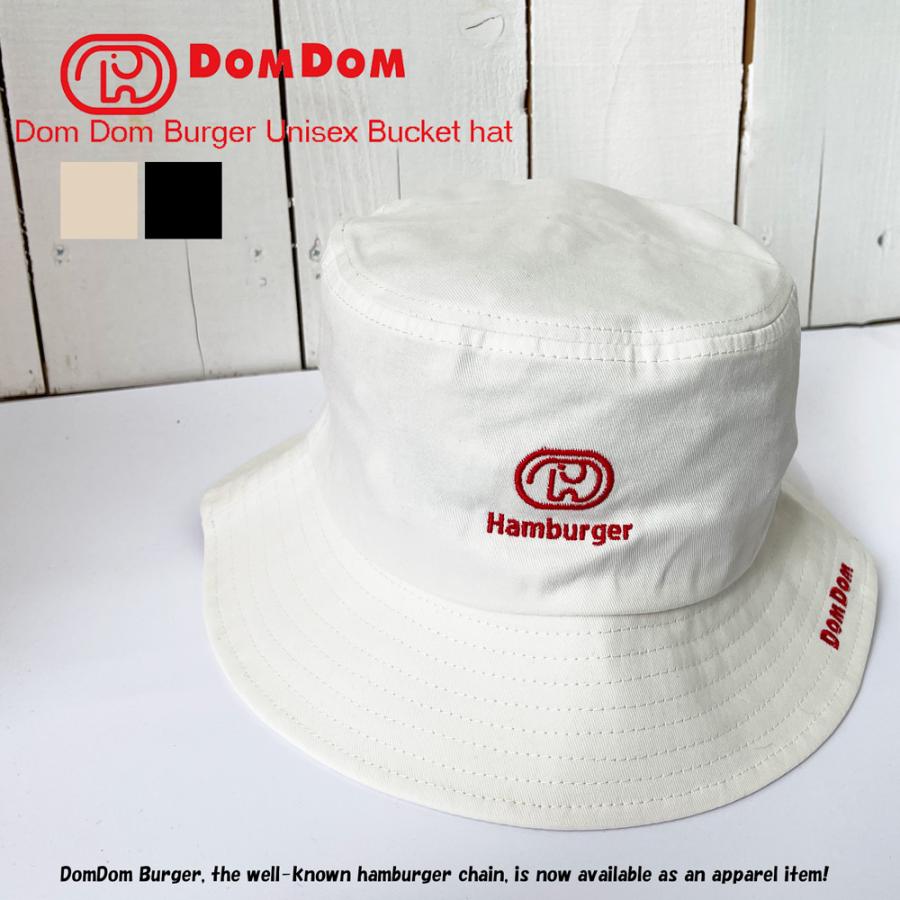 DOMDOM DOM ドムドムハンバーガー 生産終了 売り切れ販売終了 バケットハット ホワイト ベージュ ブラック ユニセックス ハット NOLITA : NOLITA - 通販 ...