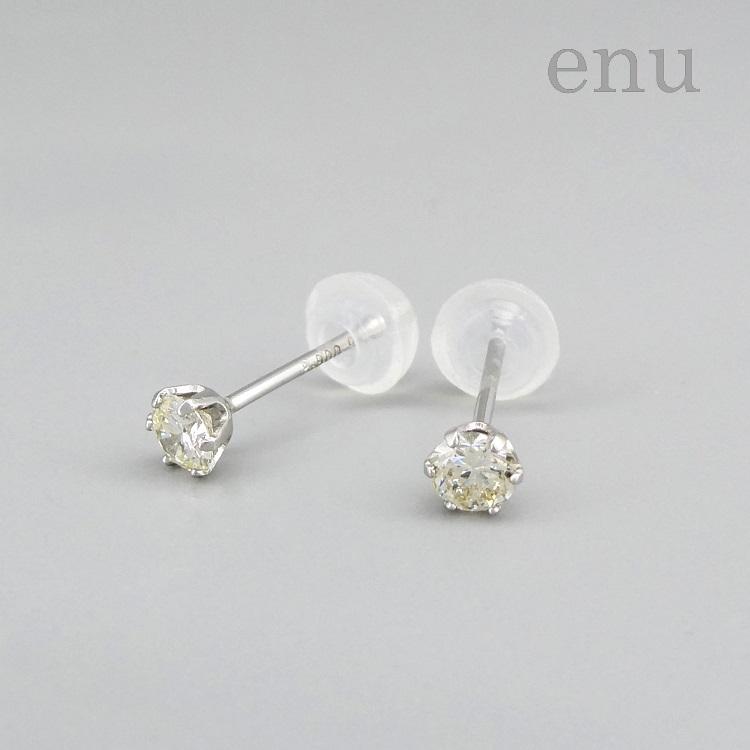 [ENE-138] エヌ enu プラチナ Pt900 ピアス 計0.20ct ダイヤモンド : NONBODYヤフーショップ - 通販 - Yahoo!ショッピング