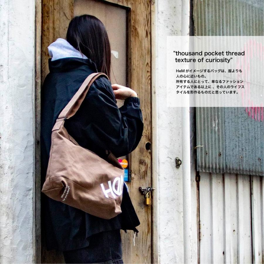 HeM(バッグ) HeM ヘム キャンバスショルダーバッグ コットン トートバッグ 2WAY 帆布 サブバッグ 肩掛け 斜め掛け 通勤 通学 塾 スポーツ 部活 男女兼用 39-690 ...