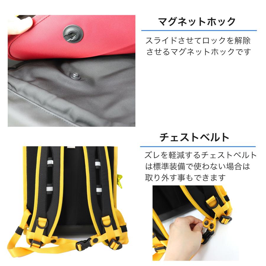 nonoランド ランドセル型リュック KICK OFF (キックオフ) レインカバー付 撥水 超軽量 リフレクターチャーム付 A4 SPACE-WING 約15L 通学 3年保証 nono ...