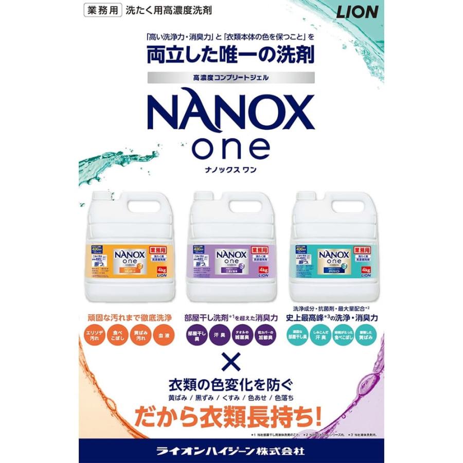 SUPER NANOX ライオン 業務用 NANOX one(ナノックスワン) PRO(プロ) 4kg : 業務ショップ のん太郎 - 通販 ...