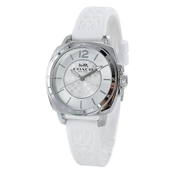 COACH コーチ レディース 腕時計 手表 ギフト 誕生日プレゼント ホワイト ラバー プレゼント : 腕時計ノップル - 通販 ...