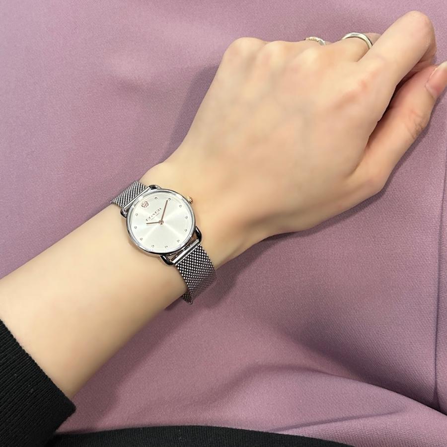 COACH コーチ 腕時計 手表 レディース シルバー かわいい ブレスレット 時計 誕生日プレゼント : 腕時計ノップル - 通販 ...