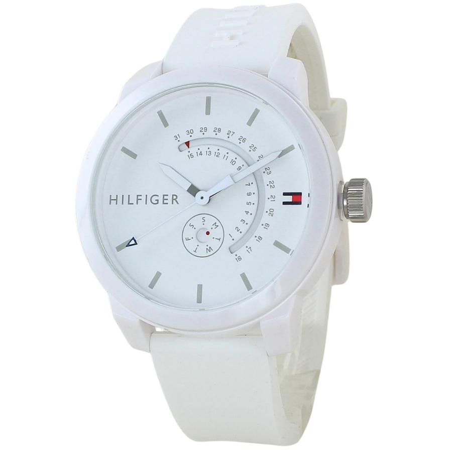 TOMMY HILFIGER トミーヒルフィガー ペアウォッチ ペア腕時計 ホワイト 時計 シリコンベルト カップル お揃い ギフト ...