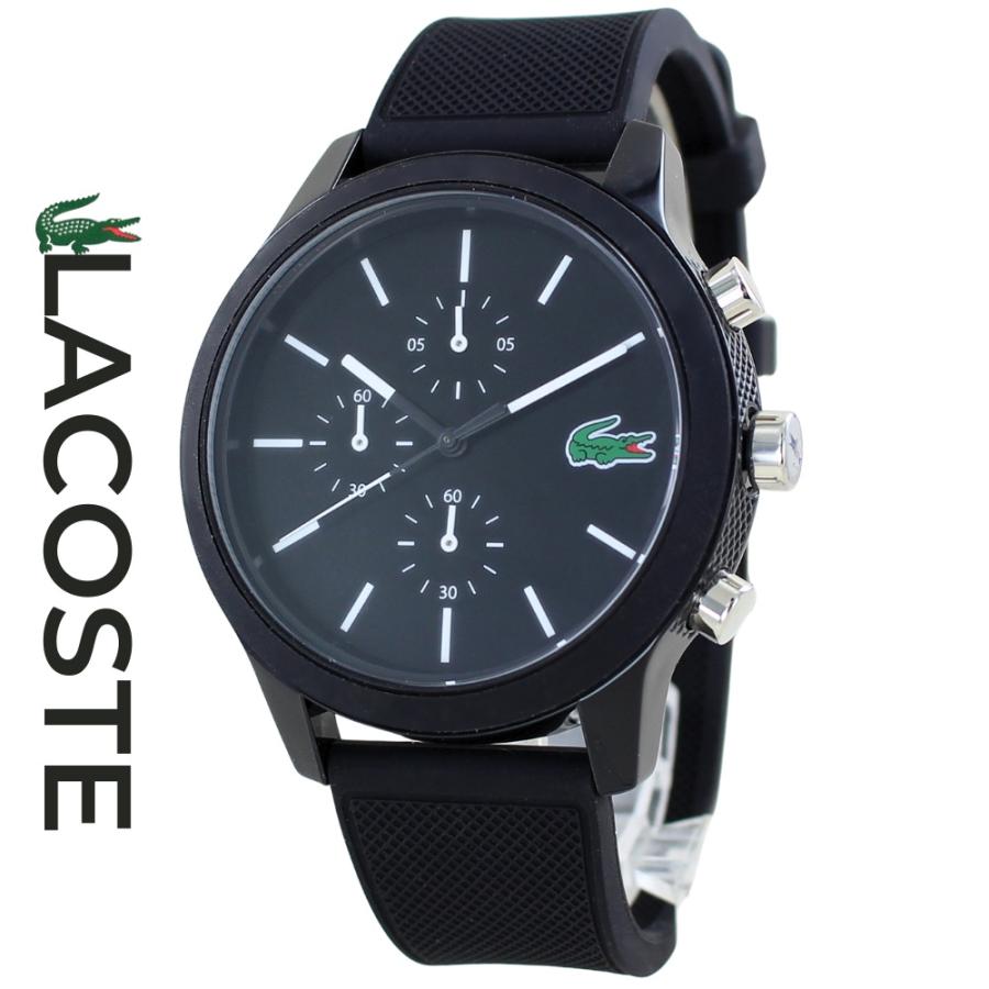 LACOSTE ラコステ メンズ レディース 12.12 クロノグラフ ブラック ラバー 2010972 腕時計 手表 プレゼント 誕生日 ...
