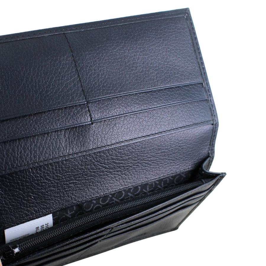 ck Calvin Klein カルバンクライン メンズ 長財布 二つ折り長財布 革