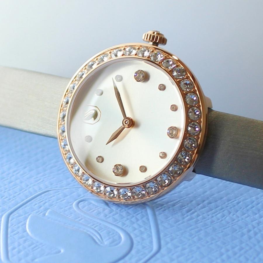 SWAROVSKI スワロフスキー 腕時計 レディース 上品 シンプル グレーレザー 女性 プレゼント 時計 ランキング お祝い : 腕時計 ...