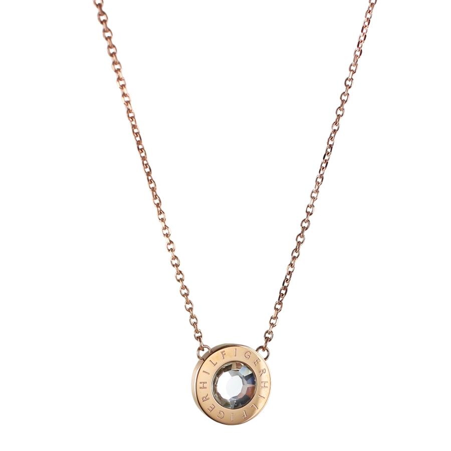 TOMMY HILFIGER トミーヒルフィガー ネックレス ペンダント レディース ピンクゴールド おしゃれ 誕生日プレゼント ランキング ...