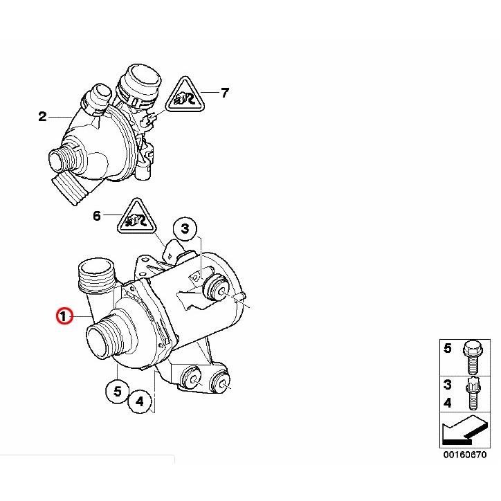 BMW 11517586929 電動ウォーターポンプ BMW純正部品・新品 : Norauto Yahoo!ショッピング店 - 通販 ...