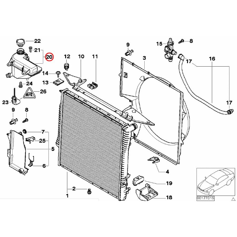 BMW 17107514964 エクスパンションタンク BMW純正部品・新品 : Norauto Yahoo!ショッピング店 - 通販 ...