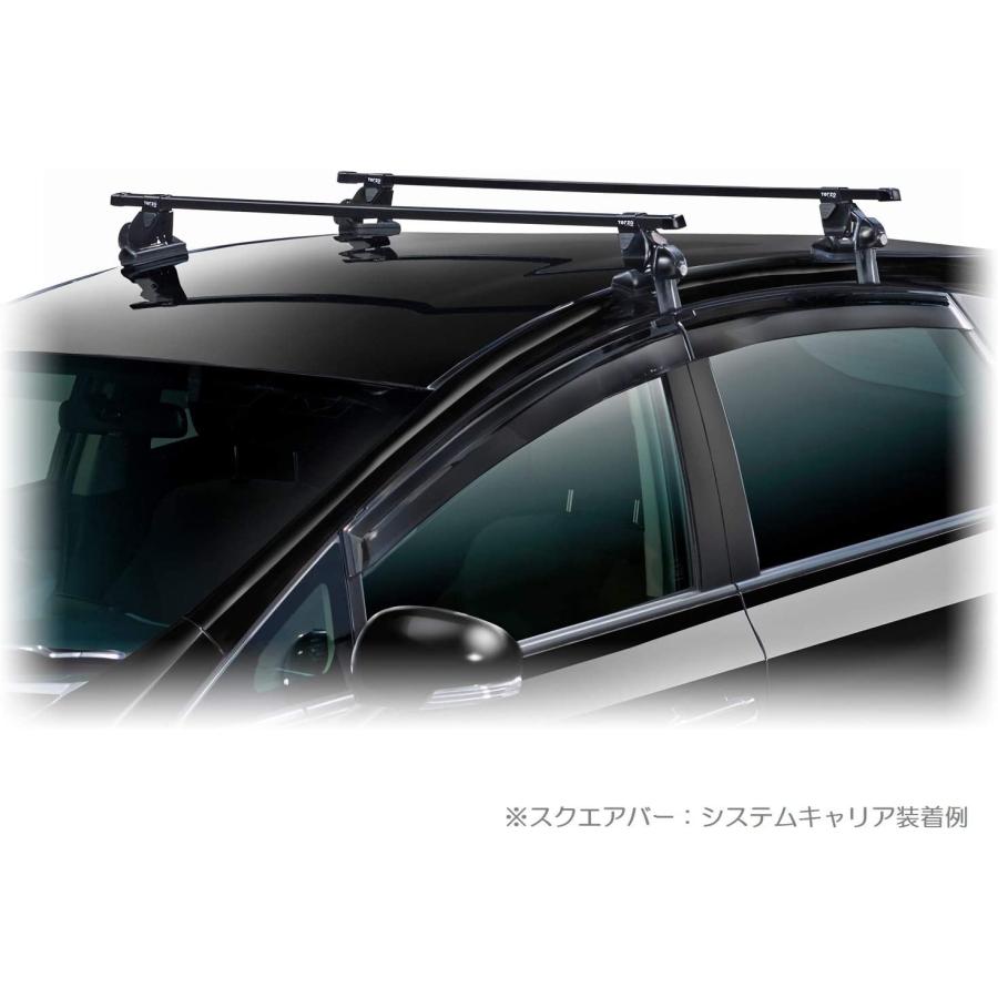 Terzo テルッツォ by PIAA ルーフキャリア ベースキャリア バー 2本入 スクエアバータイプ ブラック 127cm エンドキャップ付 EB3 : eb3 : Norauto ...