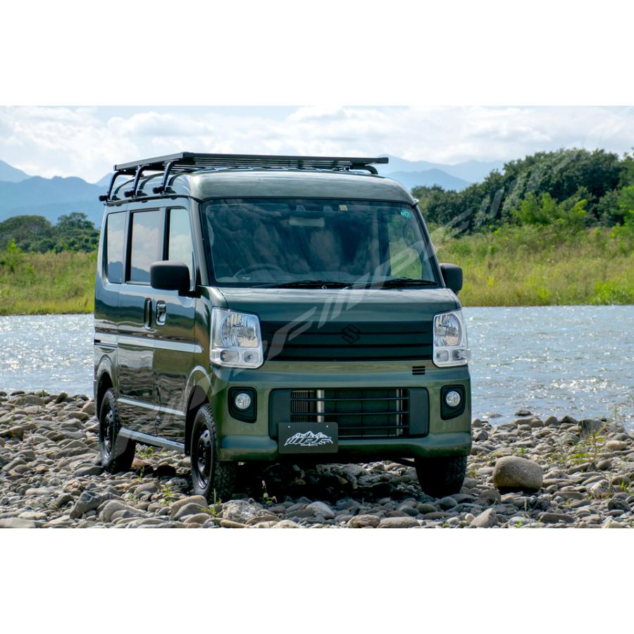 EXR-02 EXPルーフラック タイプB IPF EXPシリーズ フラットタイプ 1250mm×1920mm ブラック かっこいい ランドクルーザー NV100クリッパー デリカD5 ...