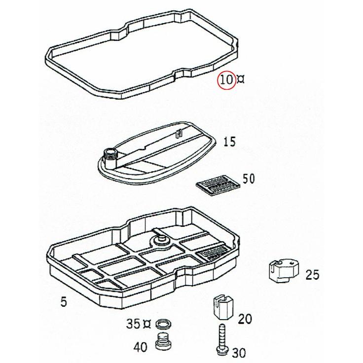 BMW A1402710080 ATオートマチック ガスケットオイルパン メルセデスベンツ純正部品・新品 : Norauto Yahoo ...