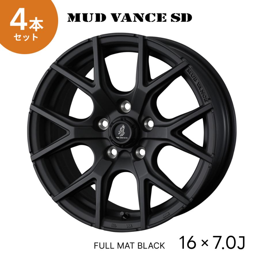 WEDS 4本セット MUD VANCE SD 16X7.0J +35 5H 114.3 フルマットブラック 0042172 マッドヴァンス : Norauto Yahoo!ショッピング店 ...