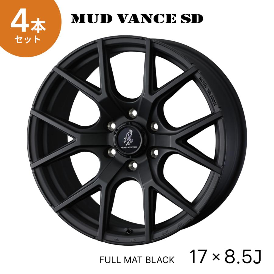 WEDS 4本セット MUD VANCE SD 17X8.5J +00 6H 139.7 フルマットブラック 0042176 マッドヴァンス : Norauto Yahoo!ショッピング店 ...