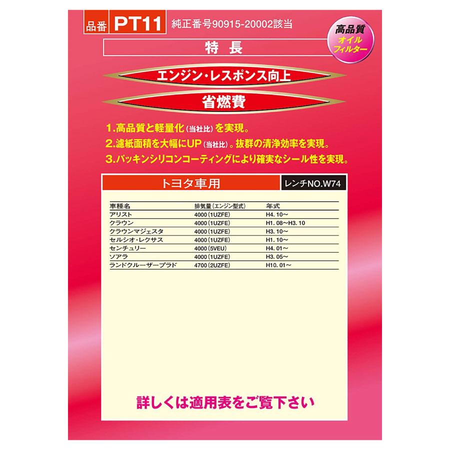 PIAA オイルフィルター 1個入 [トヨタ車用] アリスト・クラウン・ランドクルーザープラド 他 PT11 ピア : Norauto Yahoo!ショッピング店 - 通販 - Yahoo ...