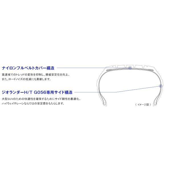 GEOLANDAR 4本セット H/T G056 R4711 265/55R19 109V 19インチ ジオランダー マッド&スノー 両側 レイズドブラックレター SUV用 ヨコハマタイヤ ...