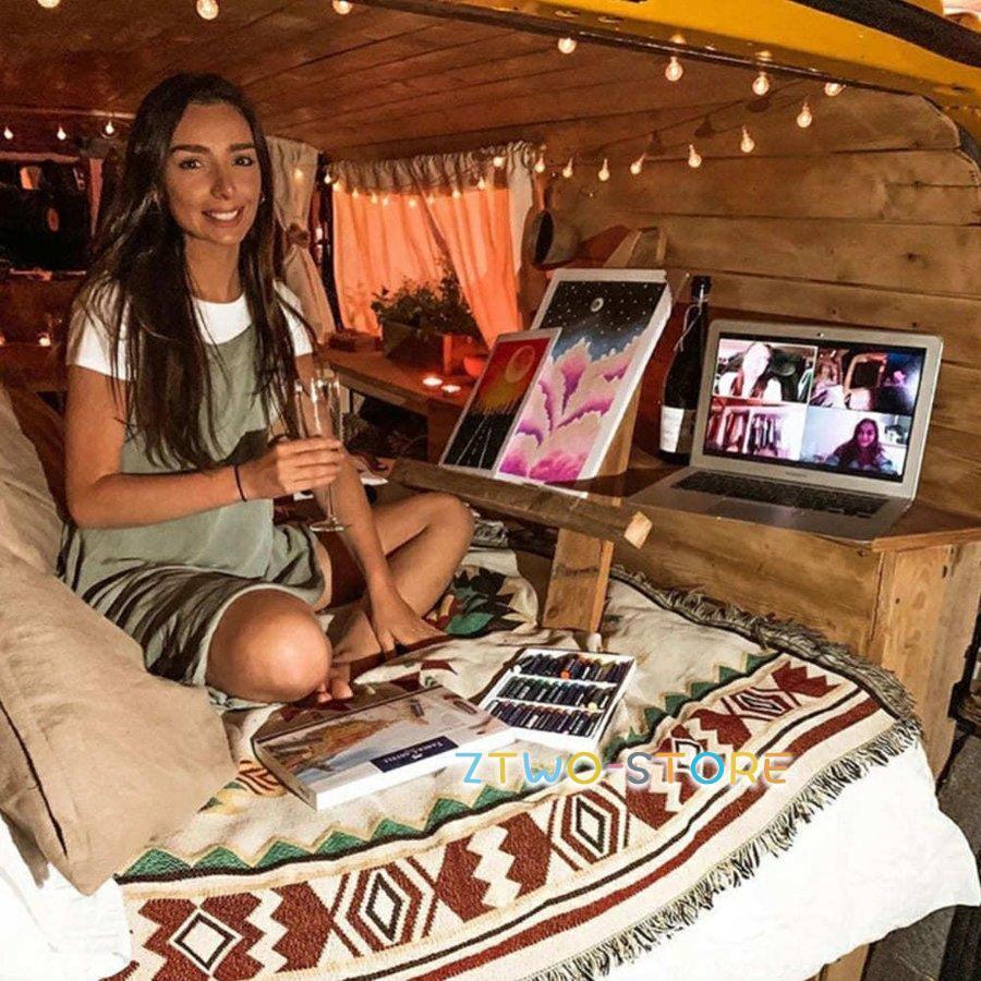 ラグマット おしゃれ 北欧 90×210cm 長方形 洗える ブランケット 大判 レジャーシート タペストリー ソファーカバー エスニック カバー : ノーマルショップ - 通販 ...